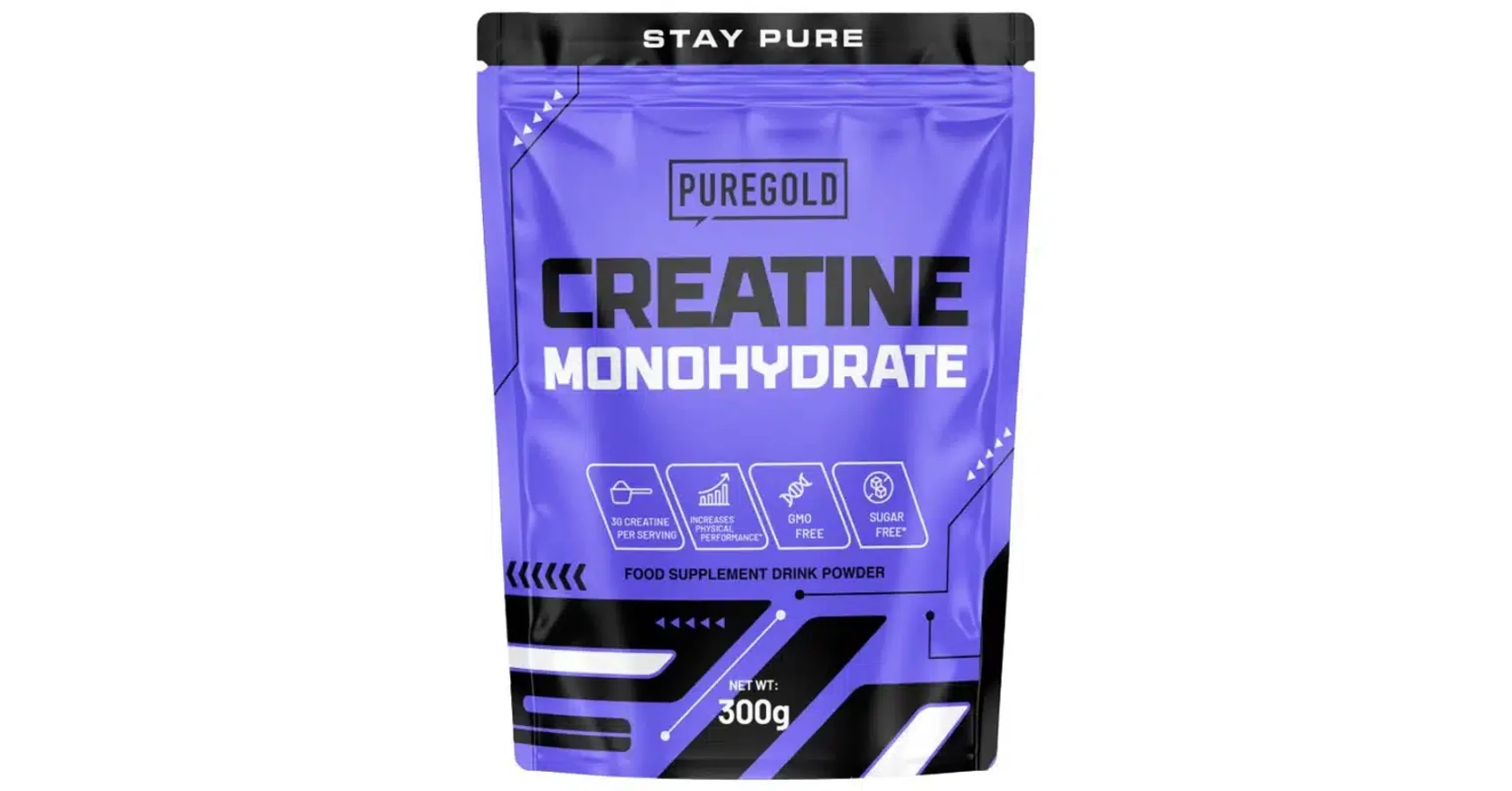 Pure Gold Creatine Monohydrate mangó ízű italpor 300g